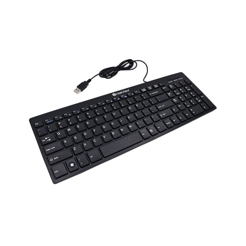 Wired Slim Keyboard V.2 English – K730EW – IntekView