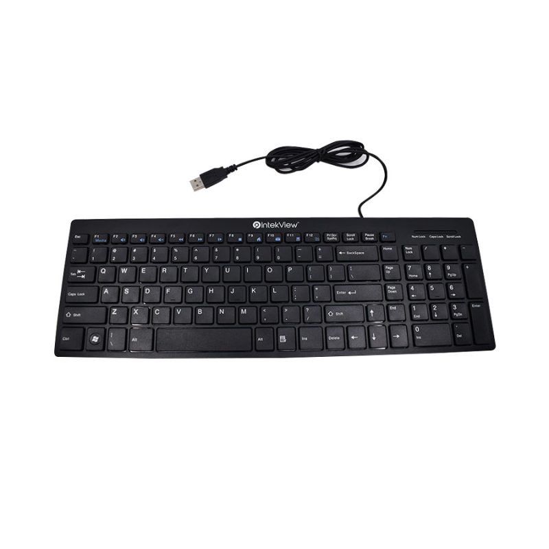 Wired Slim Keyboard V.2 English – K730EW – IntekView