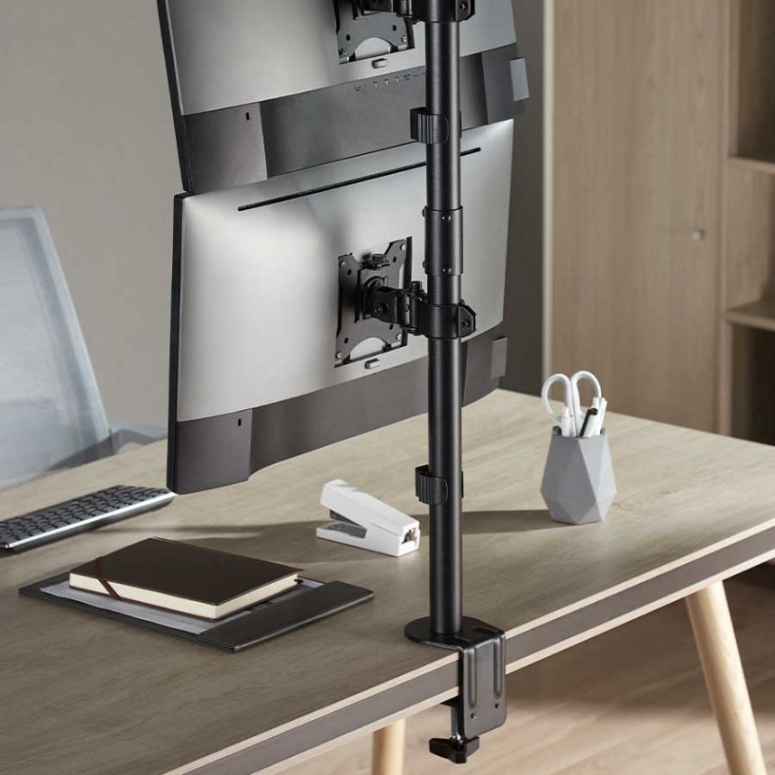 Vertical Stand for Dual Monitor – MS200 – IntekView