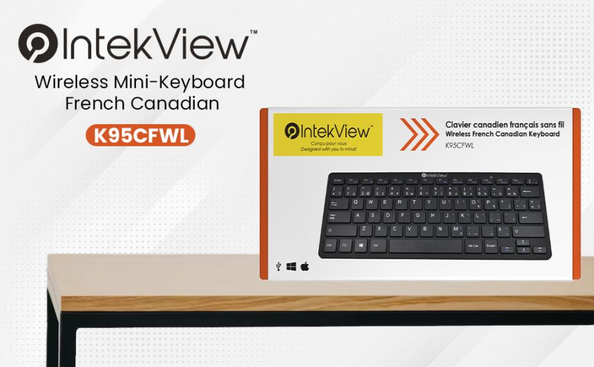 French canadian wireless keyboard – K95CFWL – IntekView