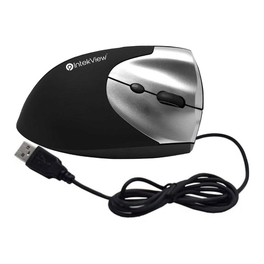IntekView Vertical Mouse Wired Right Hand – M100RW – IntekView